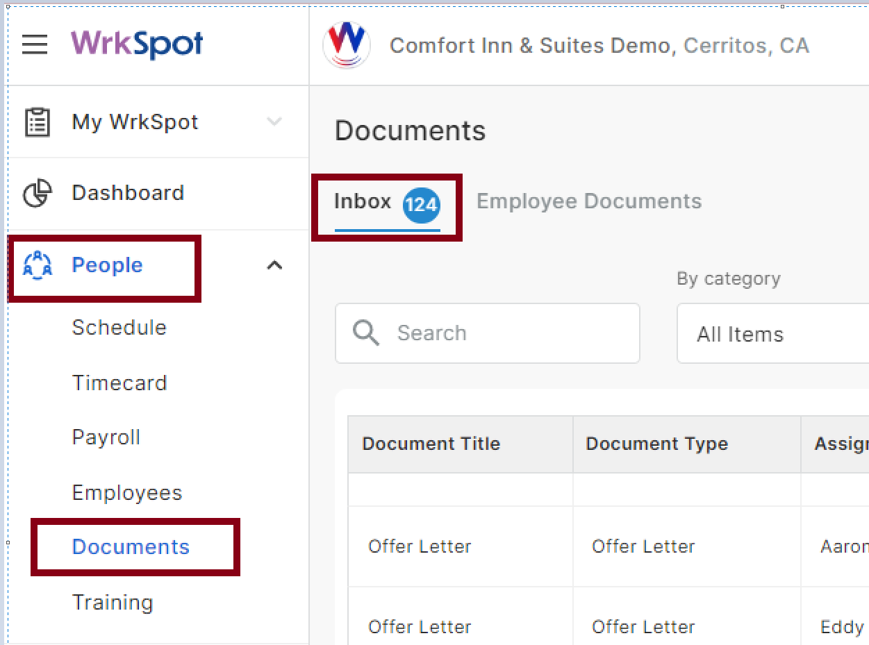 For Managers: Employee Documents Library – WRKSPOT Help Center