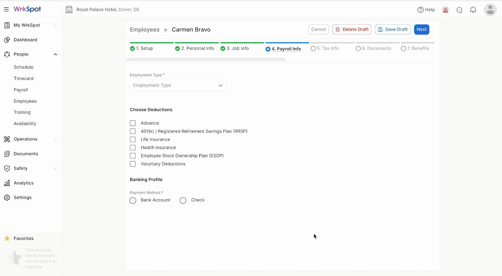 New Hire Employee Creation - HR Onboarding – WRKSPOT Help Center