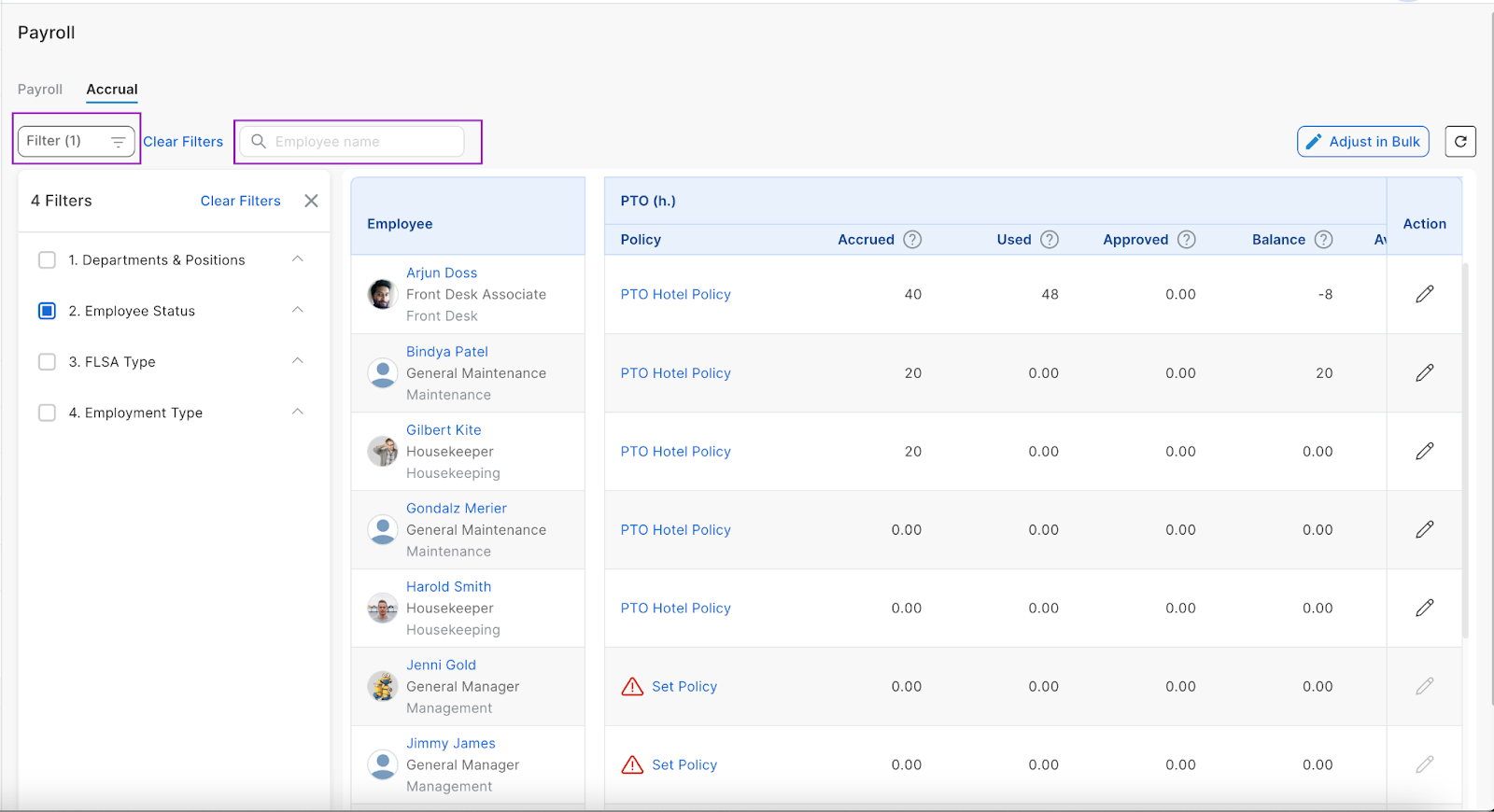Review and Update Employee Accrual Balance – WRKSPOT Help Center