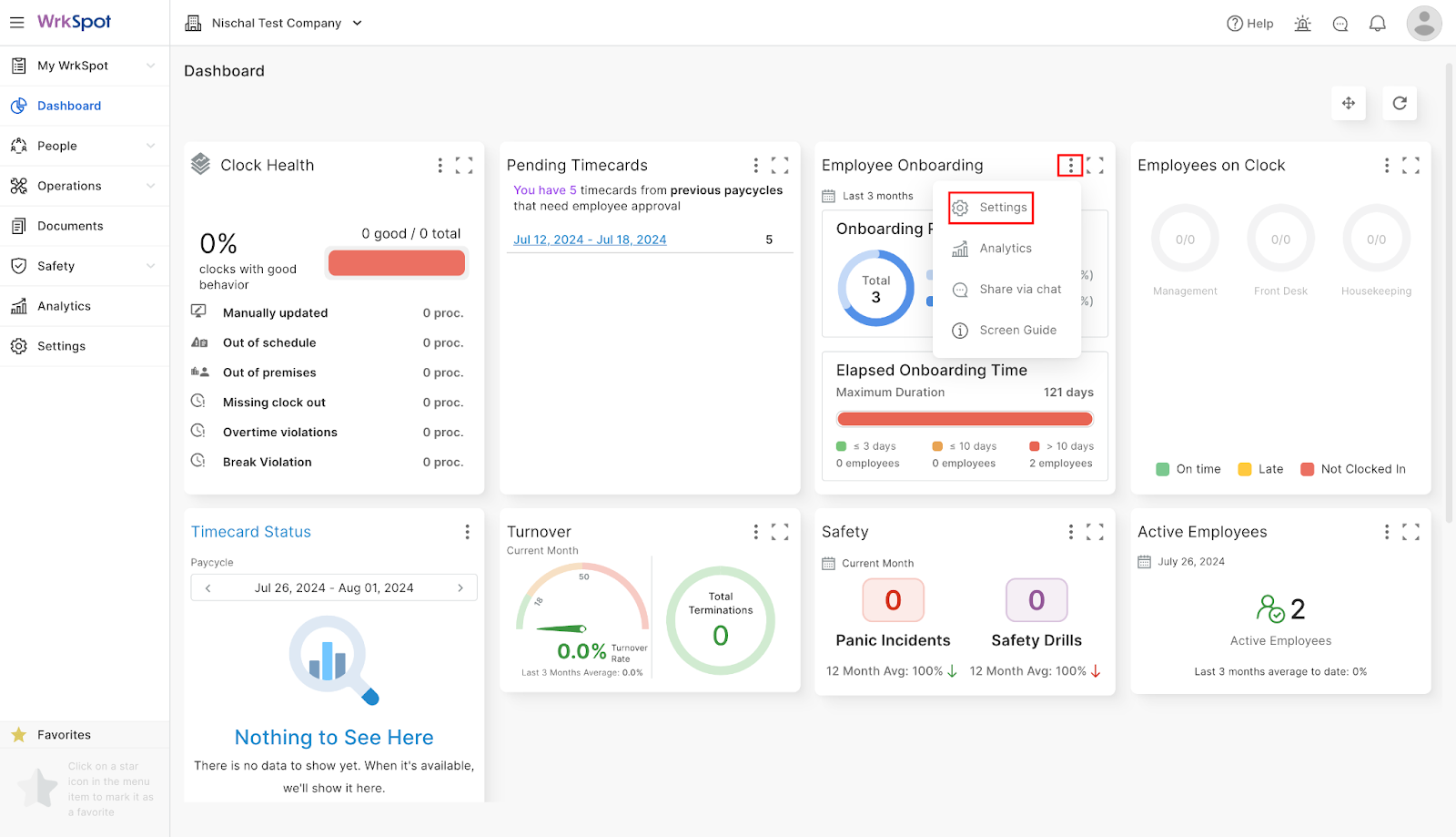 What is an Employee Onboarding Dashboard Card? – WRKSPOT Help Center