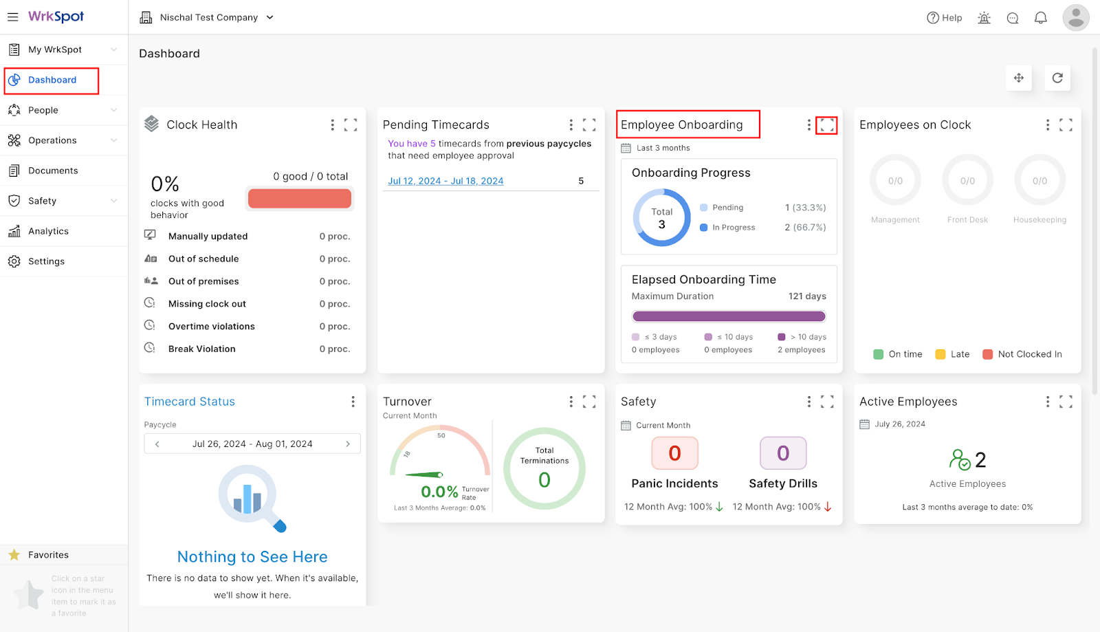 What is an Employee Onboarding Dashboard Card? – WRKSPOT Help Center