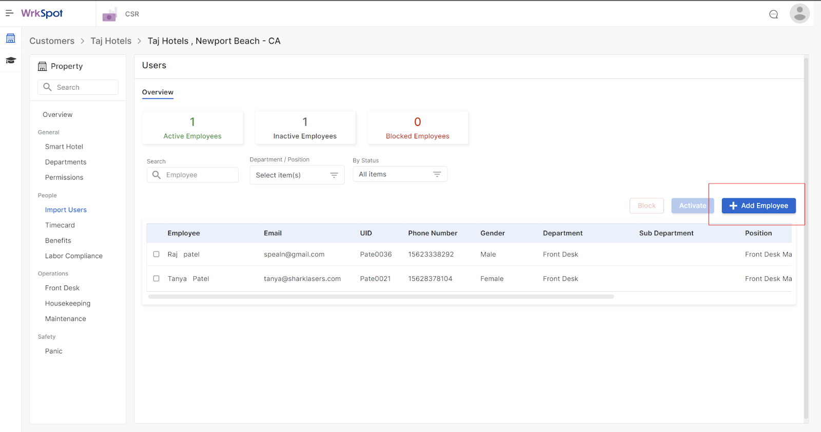 How to Add/Activate an Employee as a Safety Admin – WRKSPOT Help Center