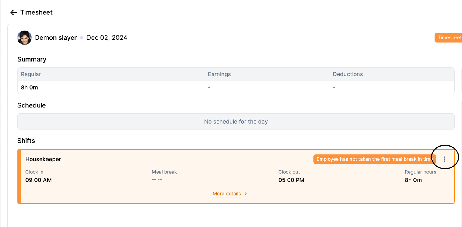 How to update a timesheet manually for an employee on the web ...