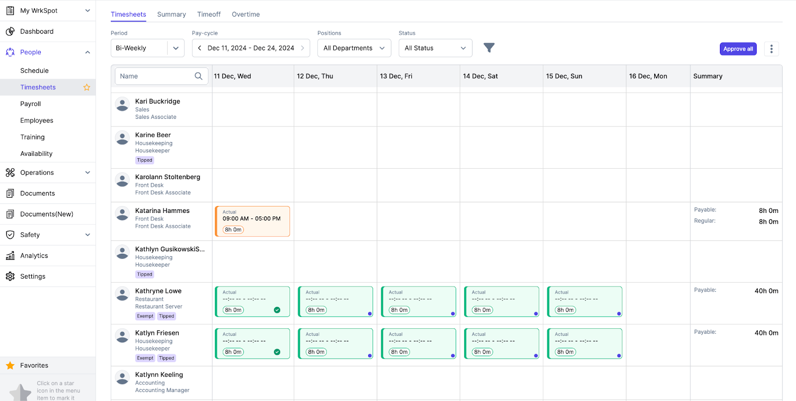 How to override a timesheet on the web? – WRKSPOT Help Center
