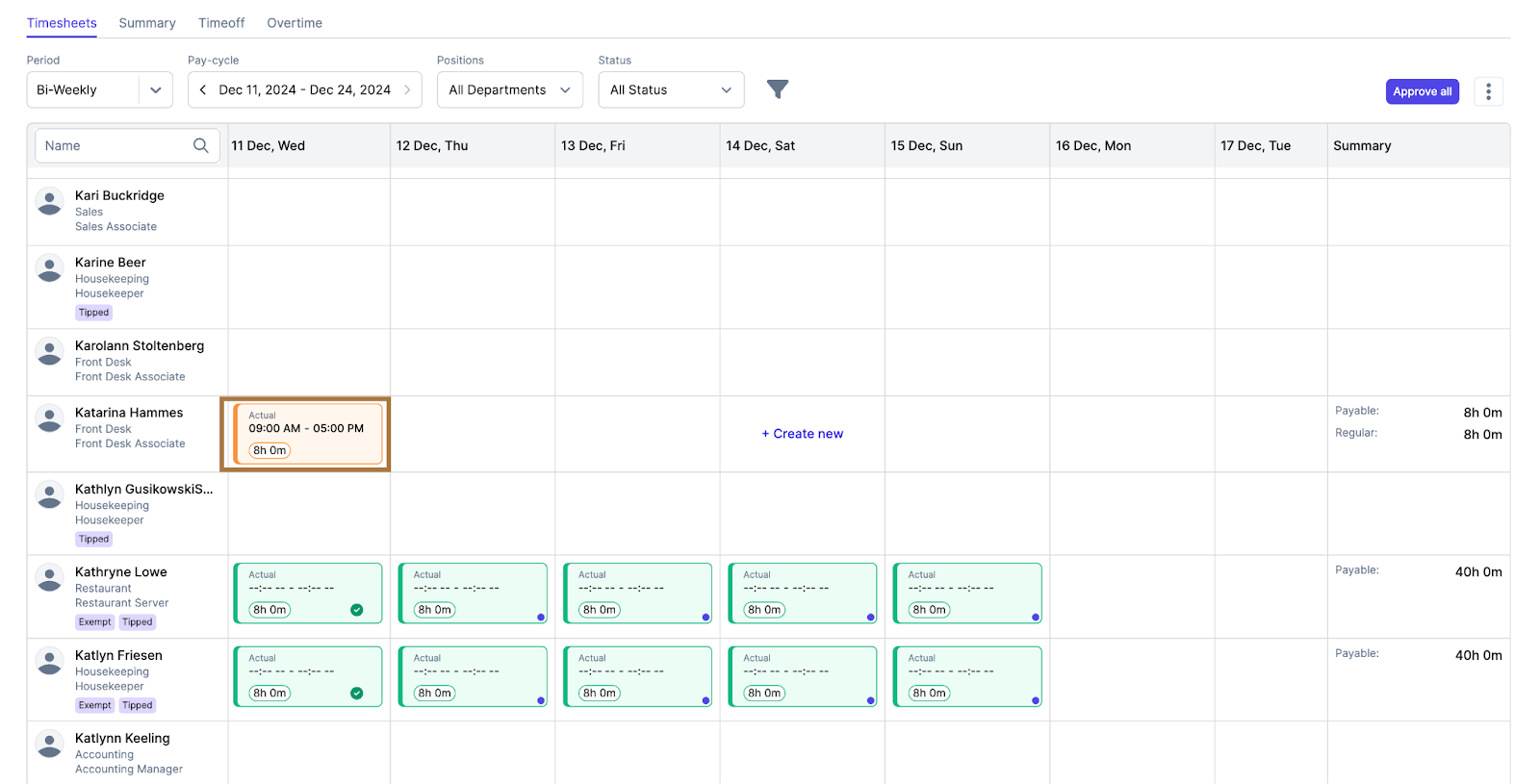 How to override a timesheet on the web? – WRKSPOT Help Center